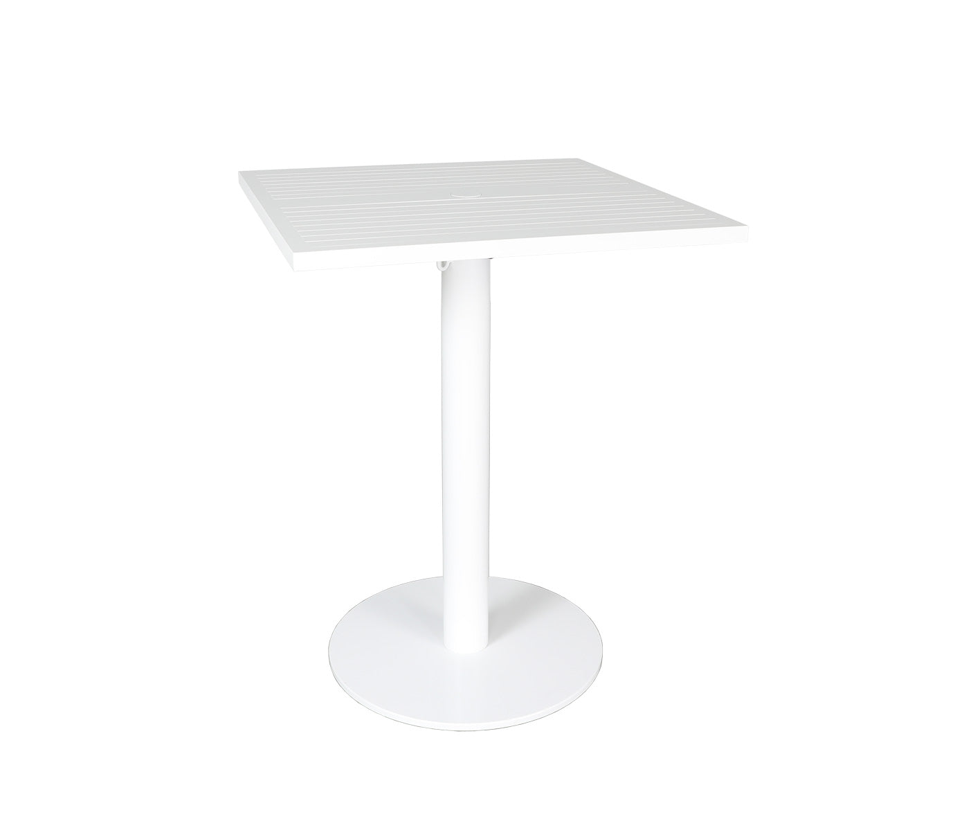 Origin 36" Square Aluminum Pedestal Bar Table