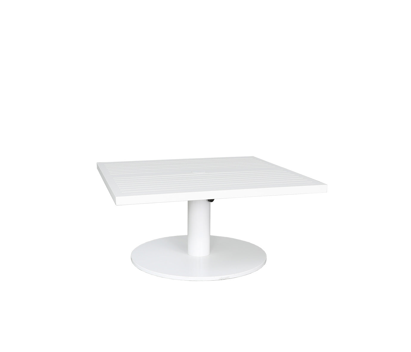 Origin 36" Square Aluminum Pedestal Coffee Table