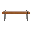 YVES LEATHER BENCH OTTOMAN - CF Interiors